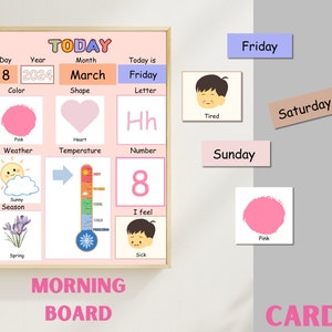 Homeschool Morning Board: Calendar, Weather Chart, Circle Time (digital ...