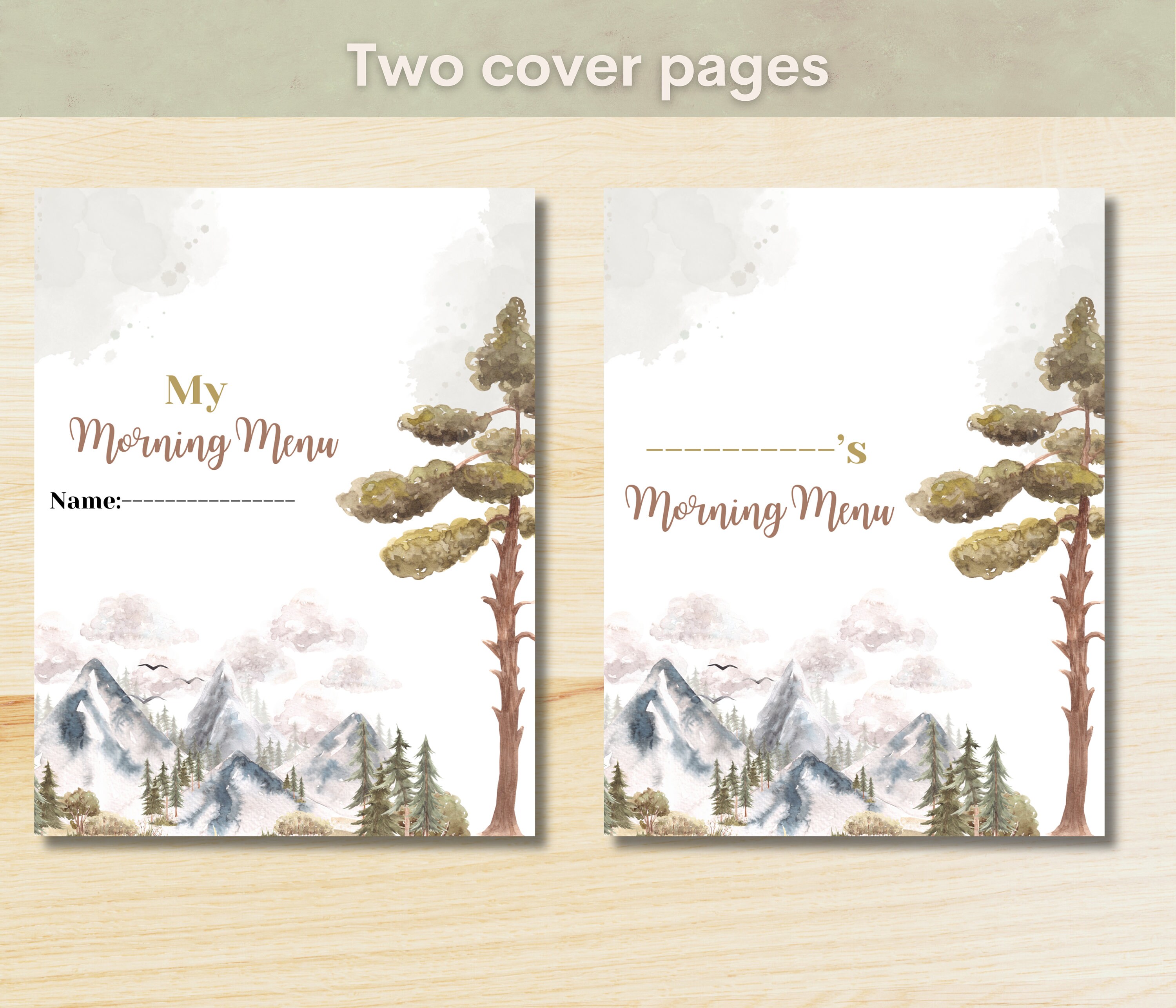 My Morning Menu Cursive, Morning Menu Daily Worksheet, Morning Menu ...