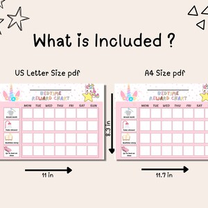 Bedtime Reward Chart for Kids, Bedtime Routine Chart for Toddler ...