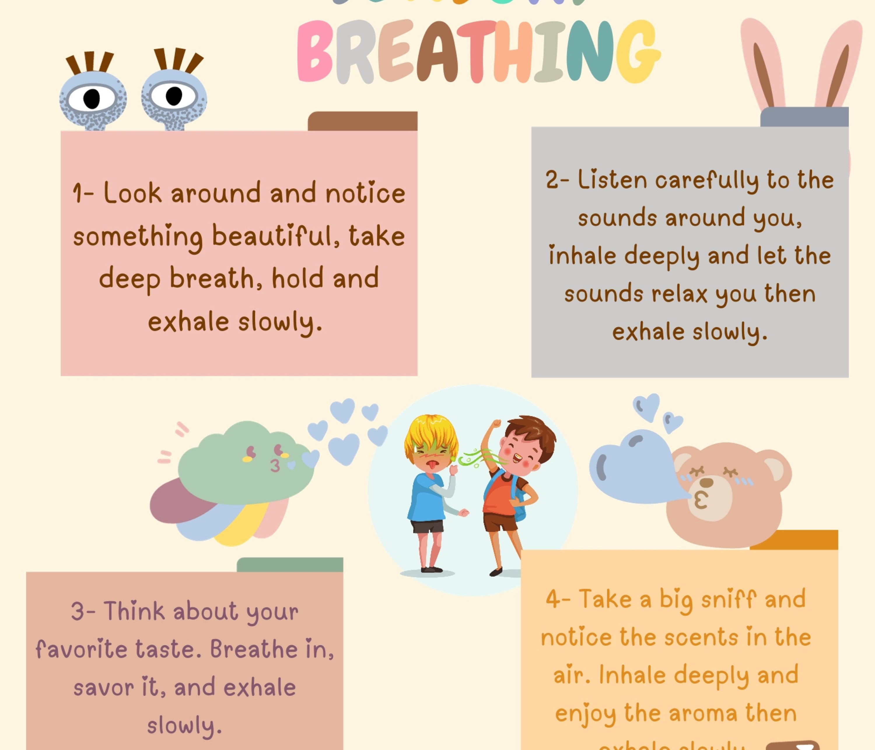 Mindfulness Breathing Exercise for Kids, Sensory Breathing Exercise ...