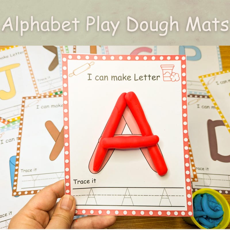 Play Doh Alphabet - Etsy