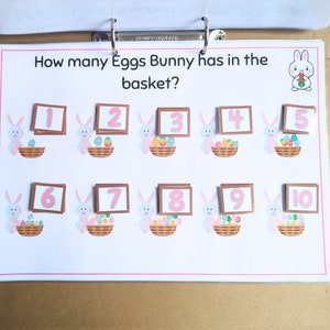 Easter Preschool Learning Binder, Printable Easter Busy Book, Child ...