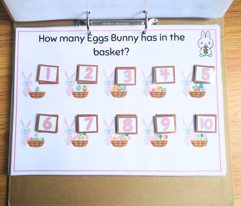 Easter Preschool Learning Binder, Printable Easter Busy Book, Child ...