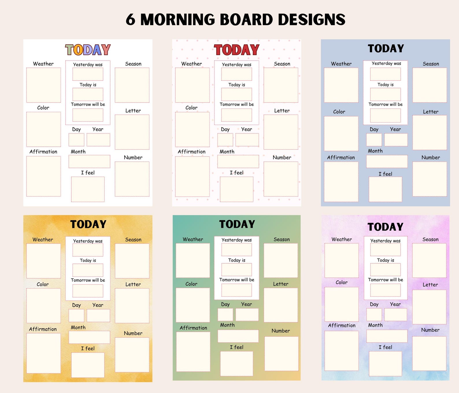 Morning Board Circle Time Homeschool, Preschool Circle Time Board ...