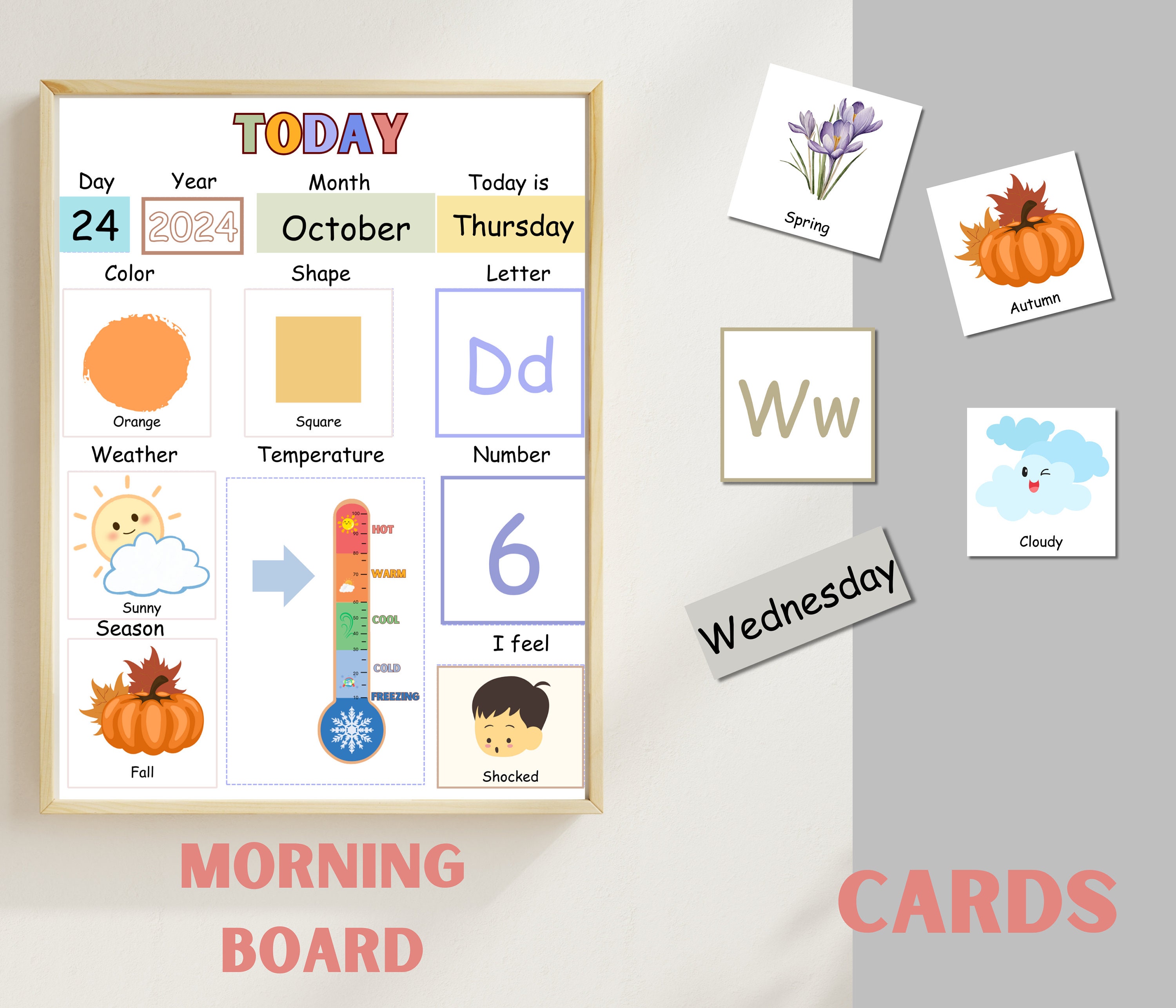 Morning Board Circle Time Homeschool, Morning Board Calendar Toddler ...