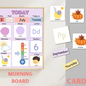 Homeschool Morning Board: Calendar, Weather Chart, Circle Time (digital ...