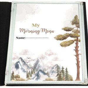 My Morning Menu Cursive, Morning Menu Daily Worksheet, Morning Menu ...