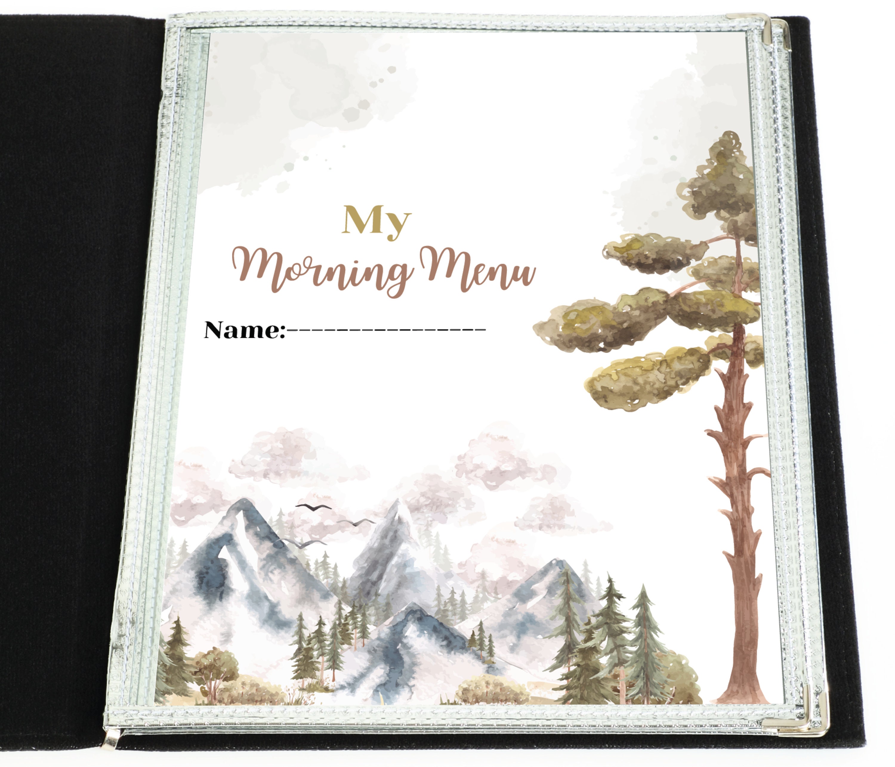 My Morning Menu Cursive, Morning Menu Daily Worksheet, Morning Menu ...