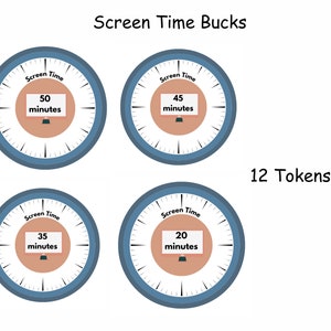 Screen Time Charts for Kids, Screen Time Rules, Screen Time Checklist ...