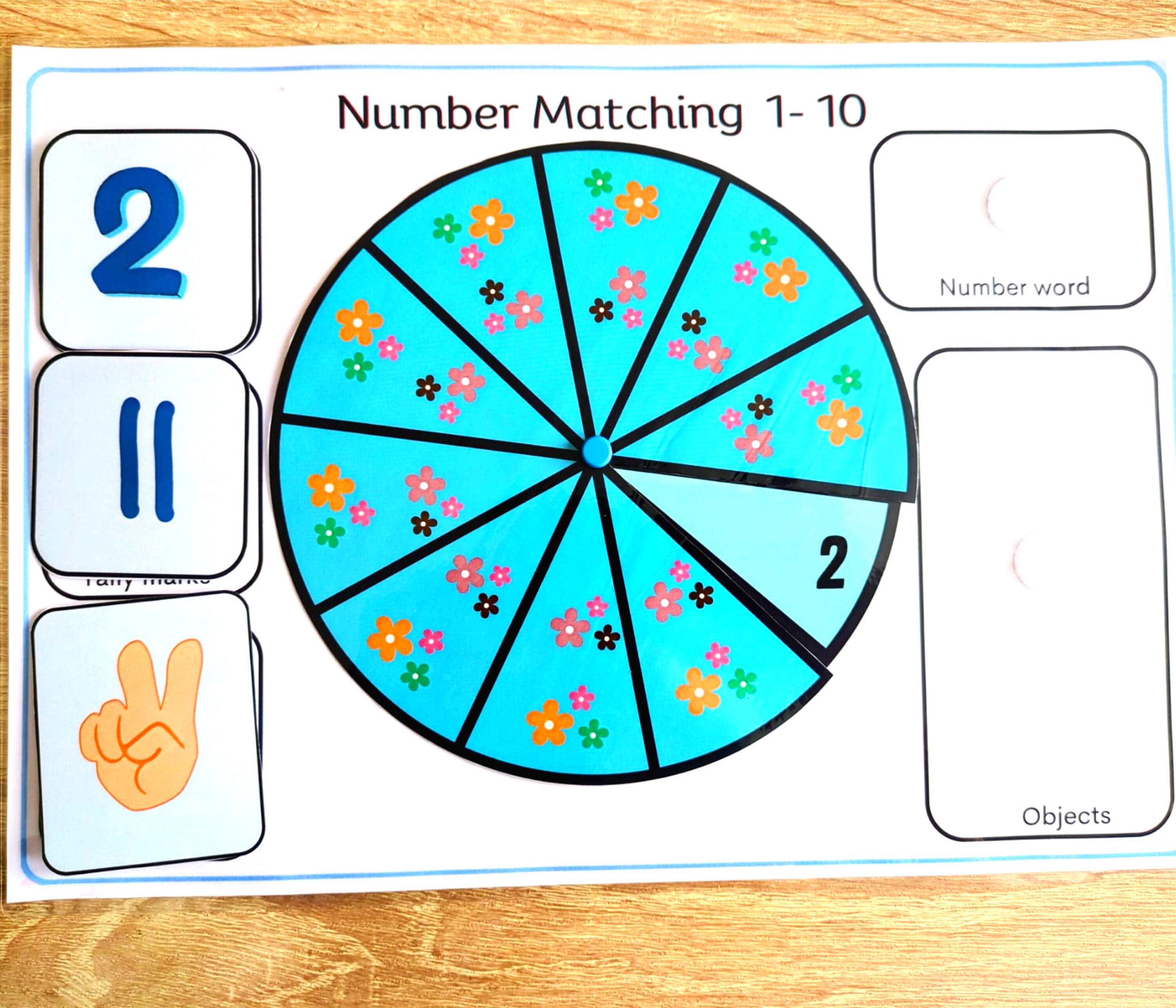 Montessori Numbers Matching Activity for Toddlers, Montessori Busy Book ...