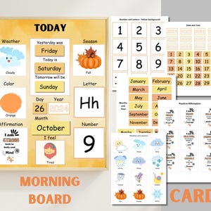 Morning Board Circle Time Homeschool, Preschool Circle Time Board ...