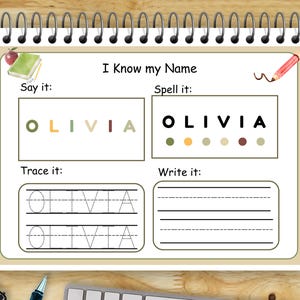 Name Tracing Worksheets, Kids Writing Practice, Custom Name Tracing ...