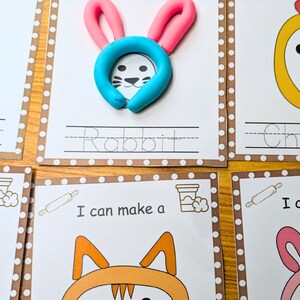 Farm Animals Playdough Mats Printable, Homeschool Montessori Visuals ...
