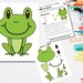 Frog Craft for Kids, Cut and Paste Activity Toddler, Fine Motor Skills ...