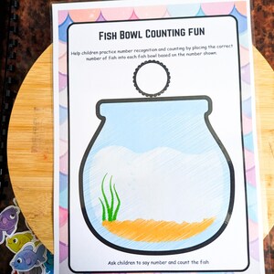 Fish Bowl Number Matching Game Printable, Preschool Math Center ...