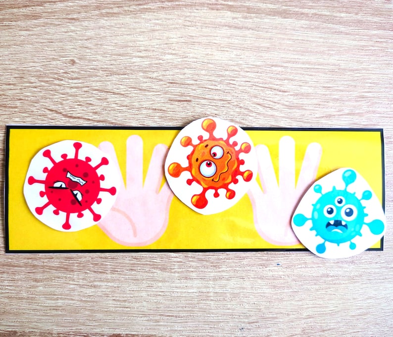 Wash Your Hands Printable Activity for Toddler, Preschool Homeschool ...