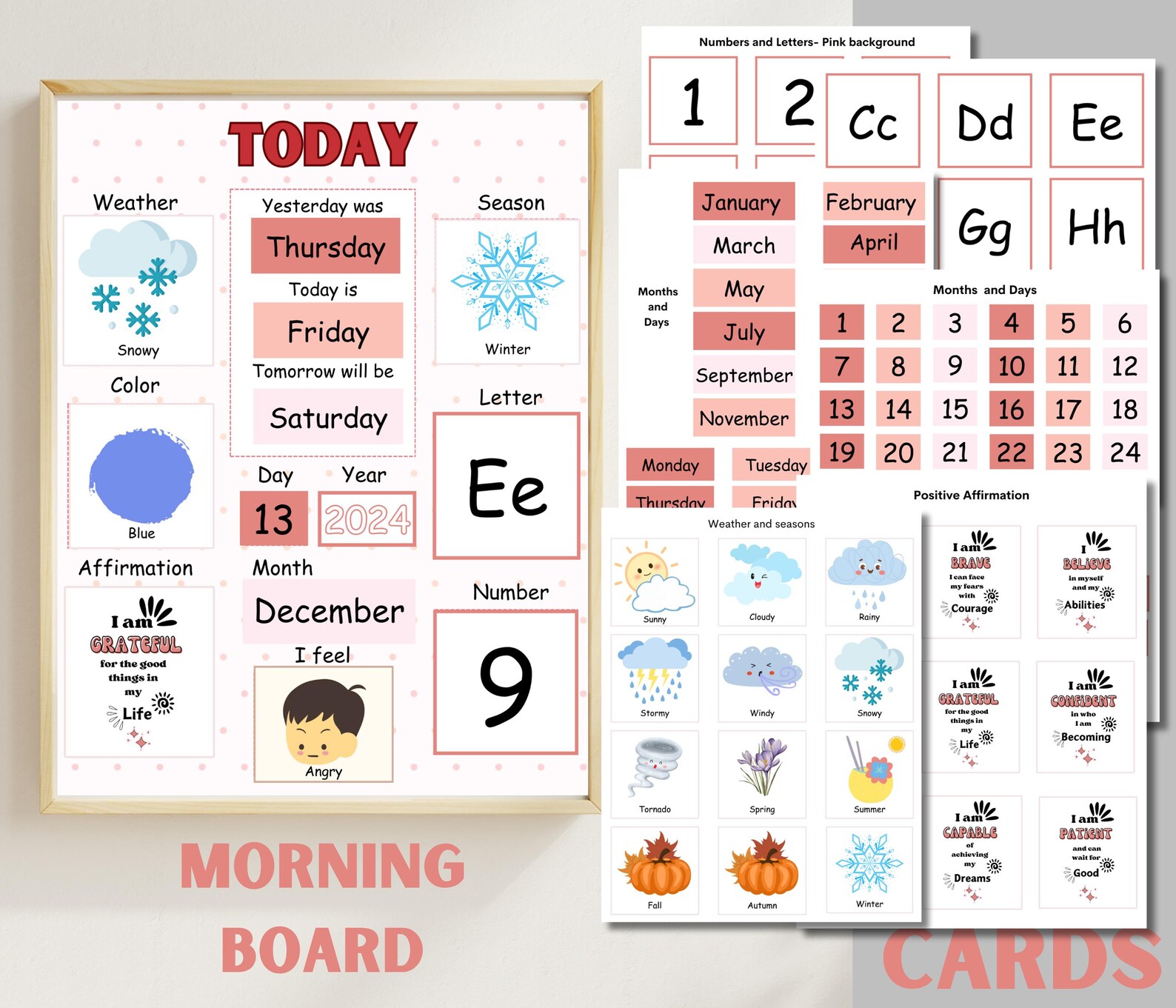 Morning Board Circle Time Homeschool, Preschool Circle Time Board ...