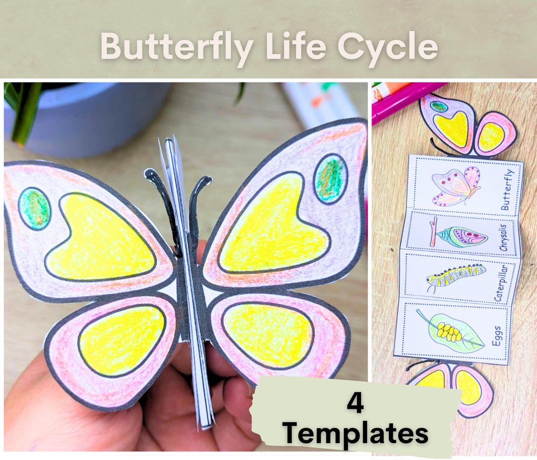 Life Cycle of a Butterfly, Homeschool Science Unit Activity, Sequencing ...