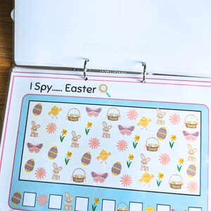 Easter Preschool Learning Binder, Printable Easter Busy Book, Child ...