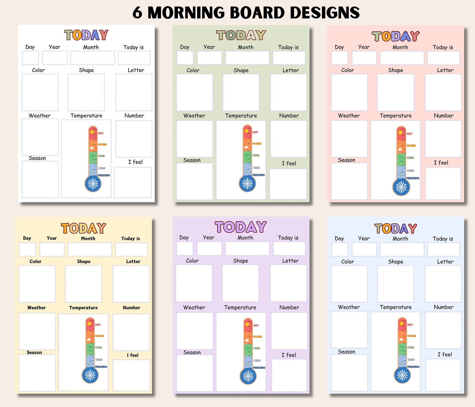 Homeschool Morning Board: Calendar, Weather Chart, Circle Time (digital ...