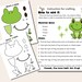 Frog Craft for Kids, Cut and Paste Activity Toddler, Fine Motor Skills ...