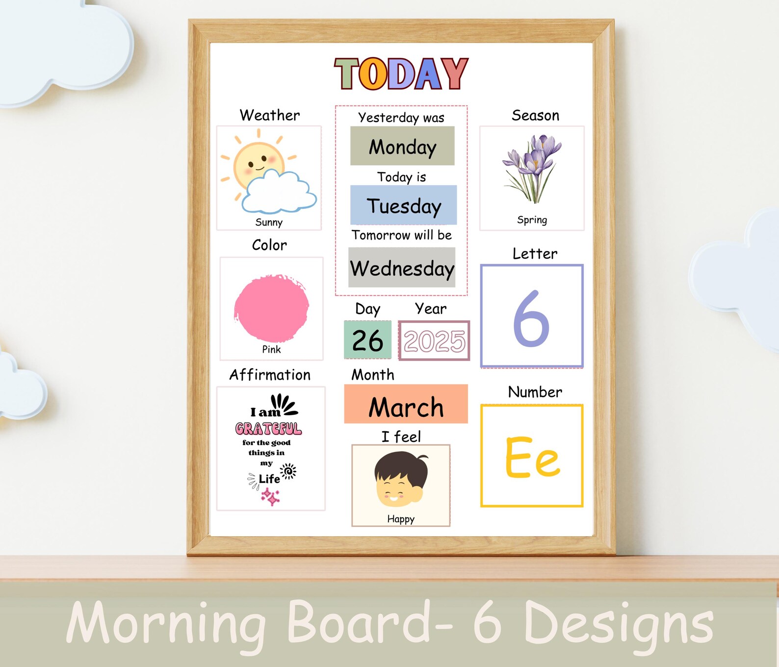 Morning Board Circle Time Homeschool, Preschool Circle Time Board ...