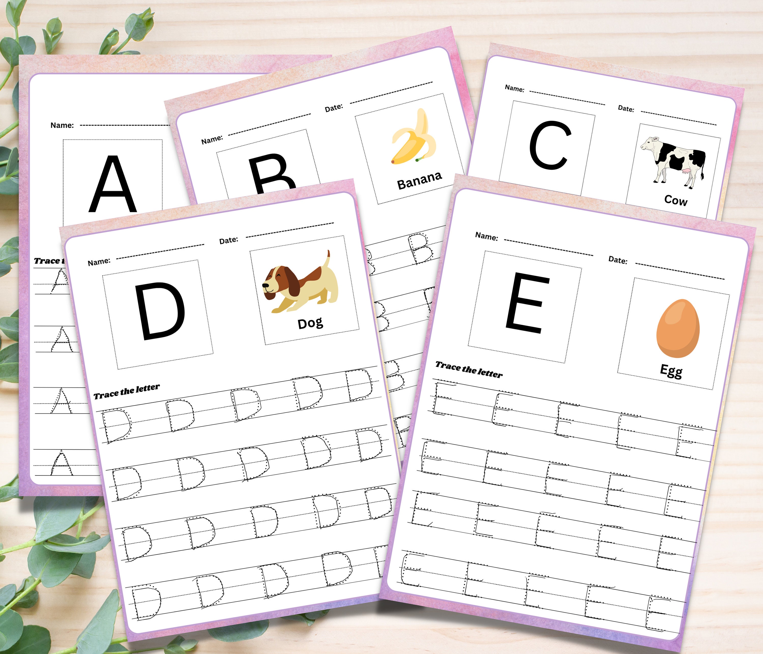 Preschool English Tracing Workbook for Kids , Alphabets Tracing, Abc ...