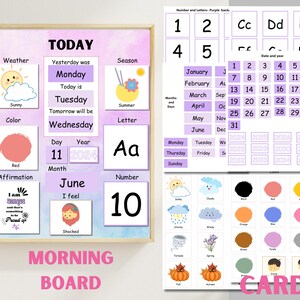 Morning Board Circle Time Homeschool, Preschool Circle Time Board ...