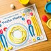Play Dough Mat Food, Homeschool Montessori Playdough Activity, Toddler ...