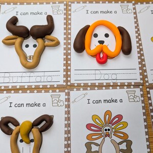 Farm Animals Playdough Mats Printable, Homeschool Montessori Visuals ...