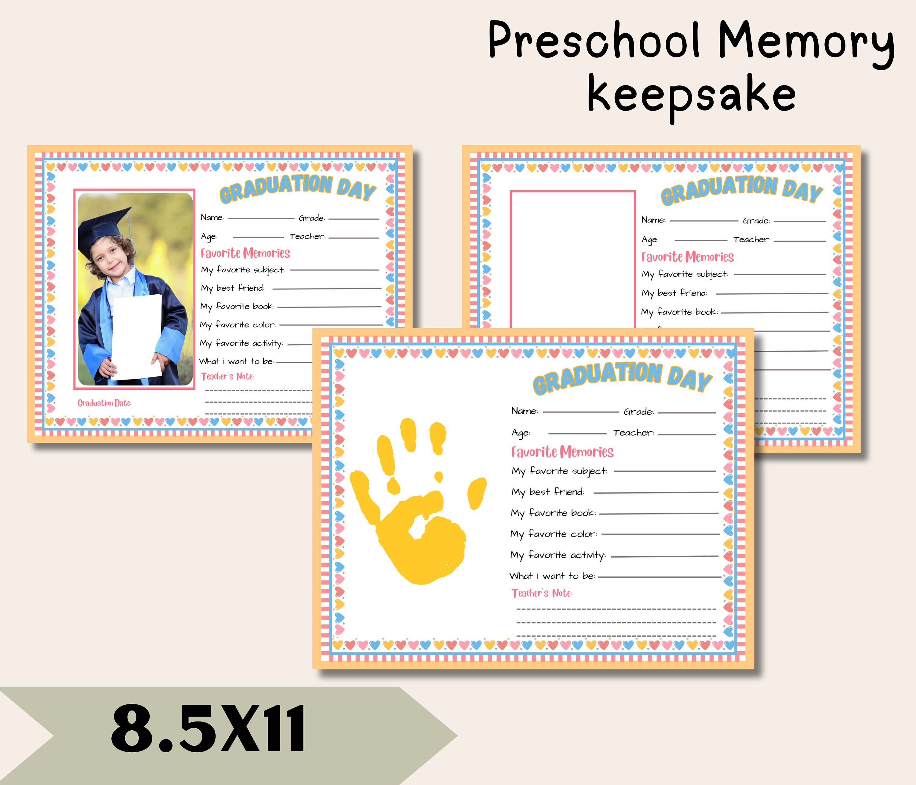 Editable Graduation Bundle, Kindergarten Graduation Invitation ...