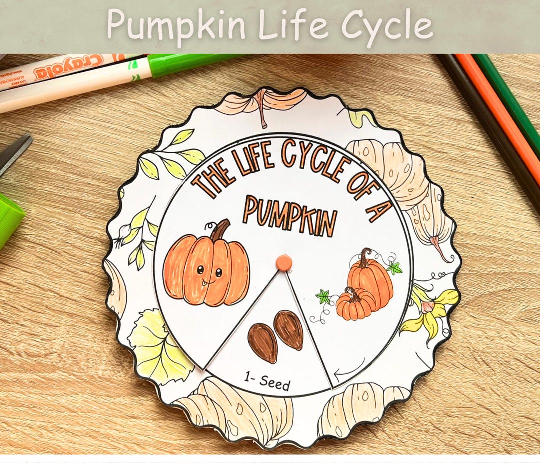 Pumpkin Life Cycle Wheel: Homeschool Science Printable (digital ...