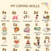 Coping Skills Alphabet Printable Coping Skills Poster for - Etsy