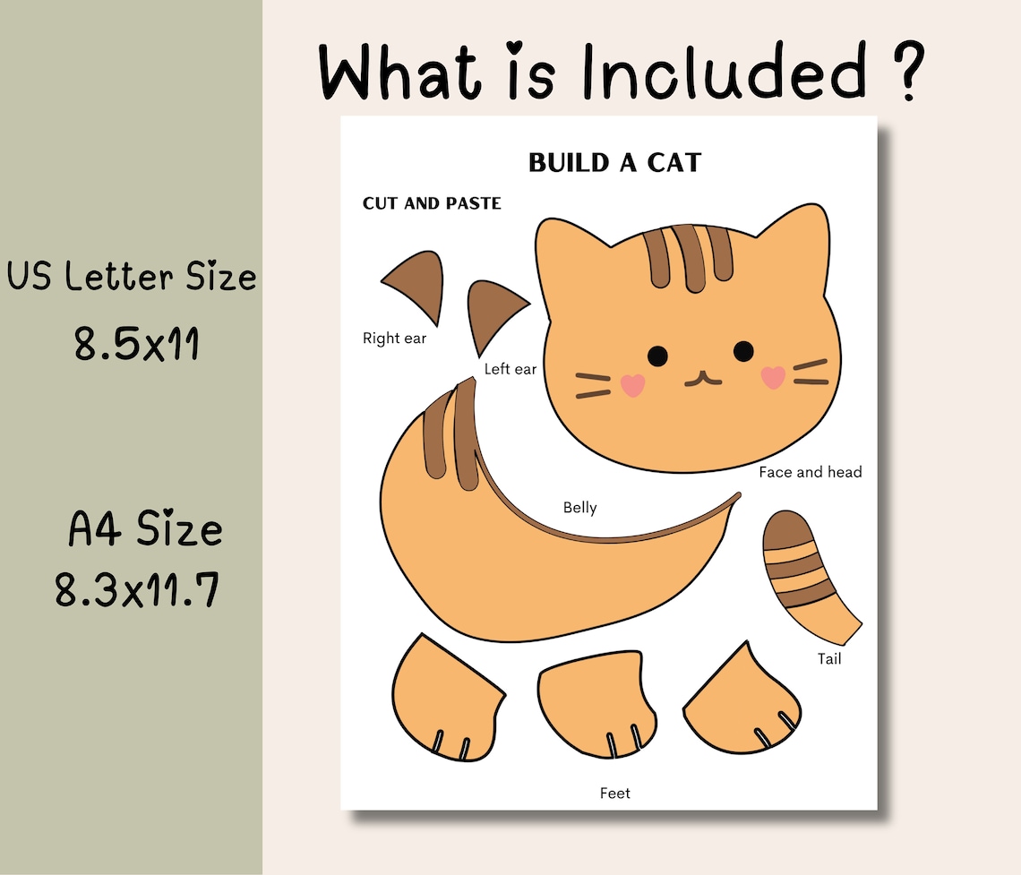 Cut and Paste Activity, Scissor Skills Exercises, Printable Scissor ...