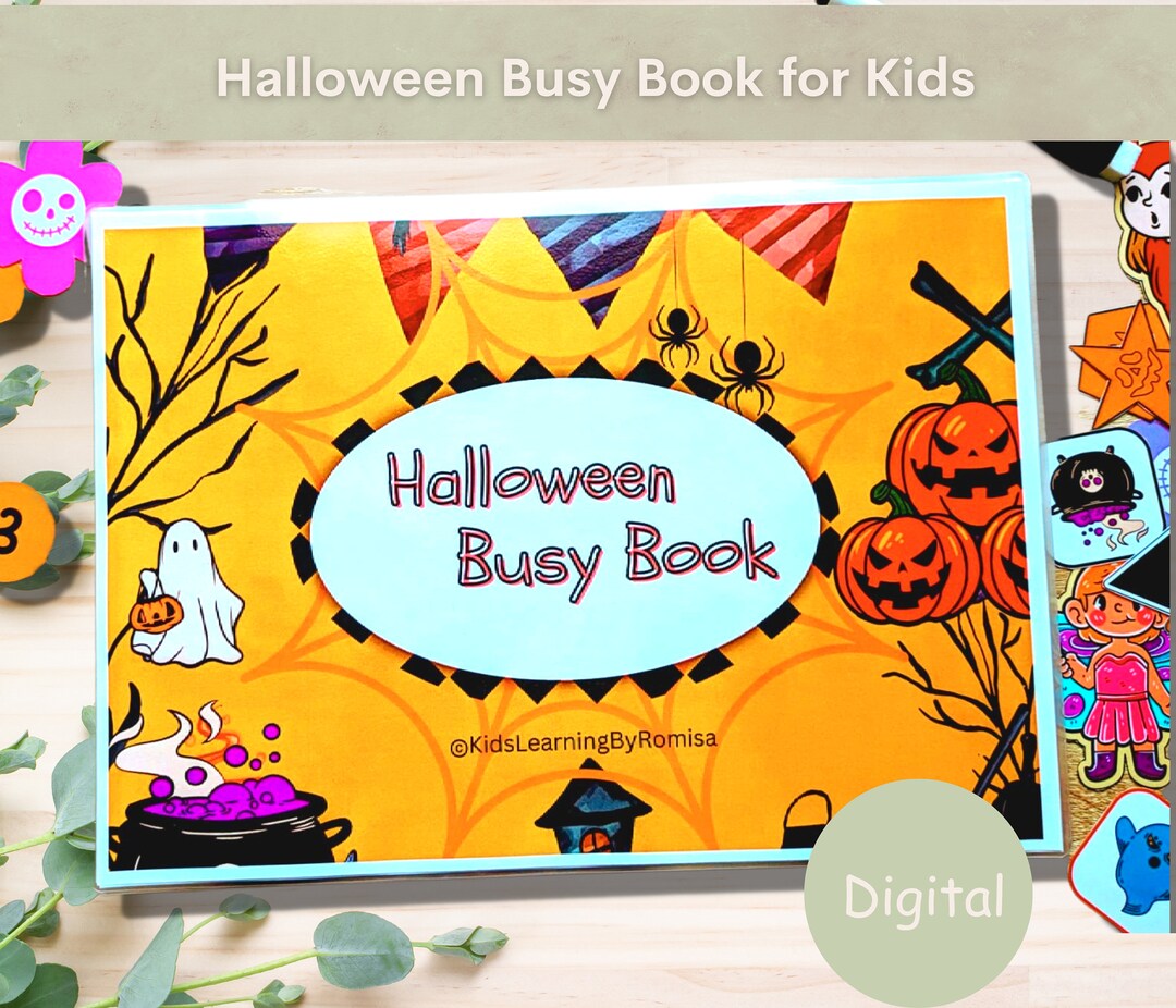 Halloween Busy Book Printable, Halloween Toddler Activities, Halloween ...