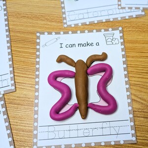 Insects Play Dough Mats Printable, Preschool Kindergarten Pre-k Play ...
