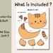 Cat Cut and Paste Activity for Kids, Printable Cut Glue Paste Worksheet ...