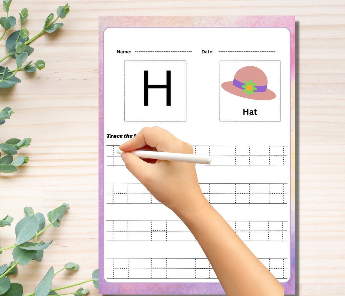 Preschool English Tracing Workbook for Kids , Alphabets Tracing, Abc ...