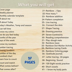 Morning Menu Daily Worksheet, Morning Basket Toddler, Circle Time ...