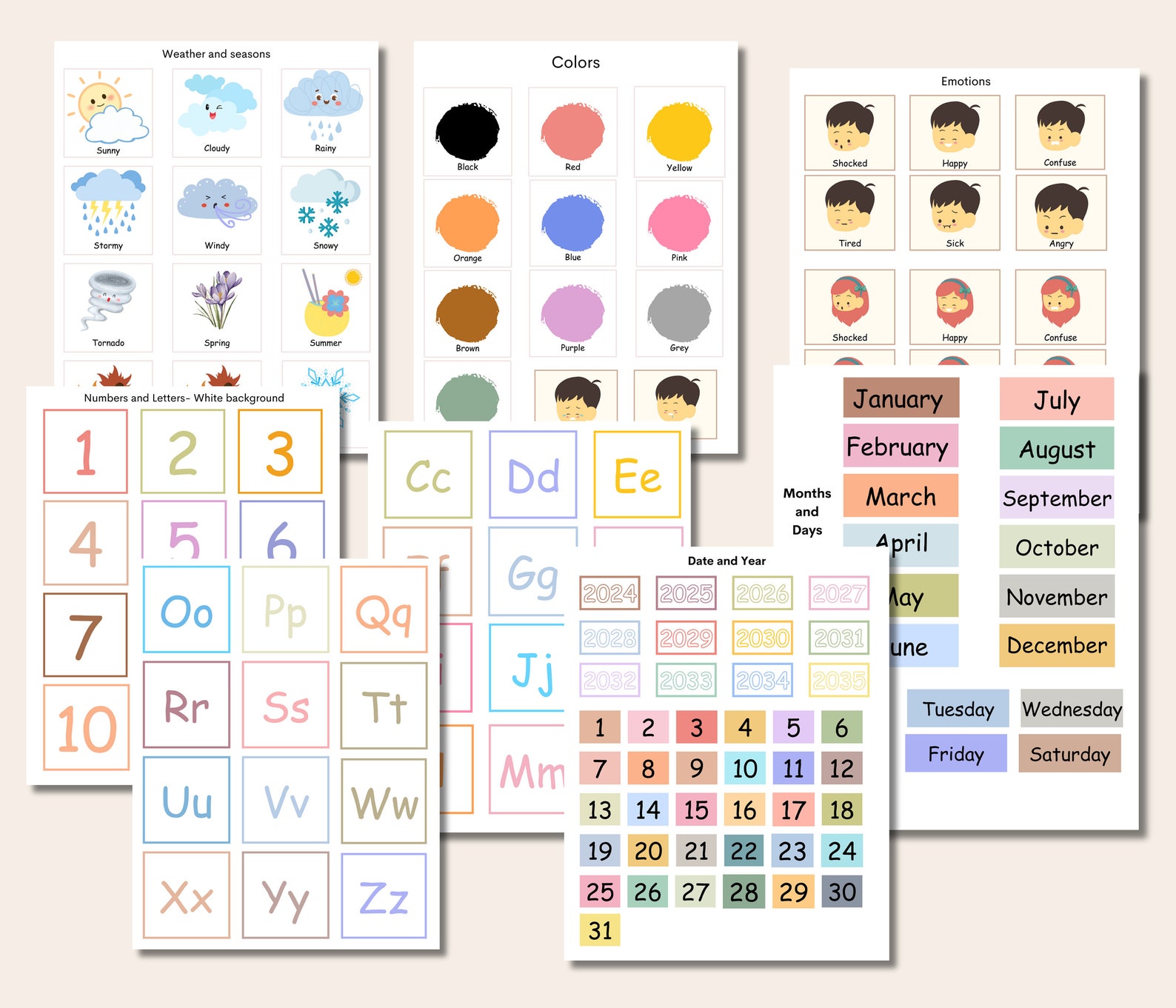 Homeschool Morning Board: Calendar, Weather Chart, Circle Time (digital ...