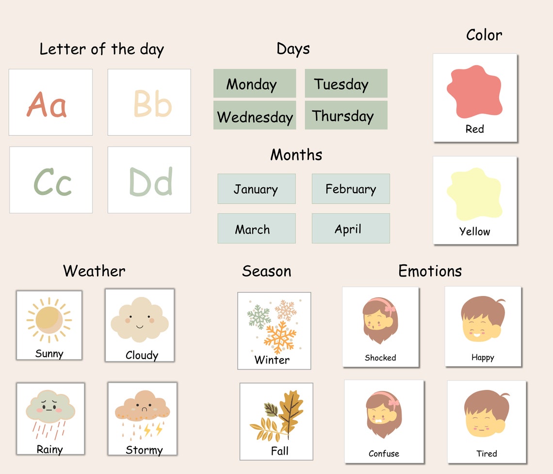 Morning Board Printable for Kids, Editable Morning Board for Toddler ...