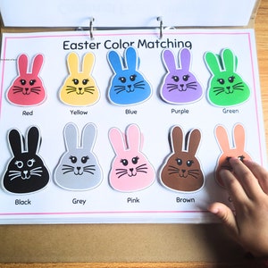 Easter Preschool Learning Binder, Printable Easter Busy Book, Child ...