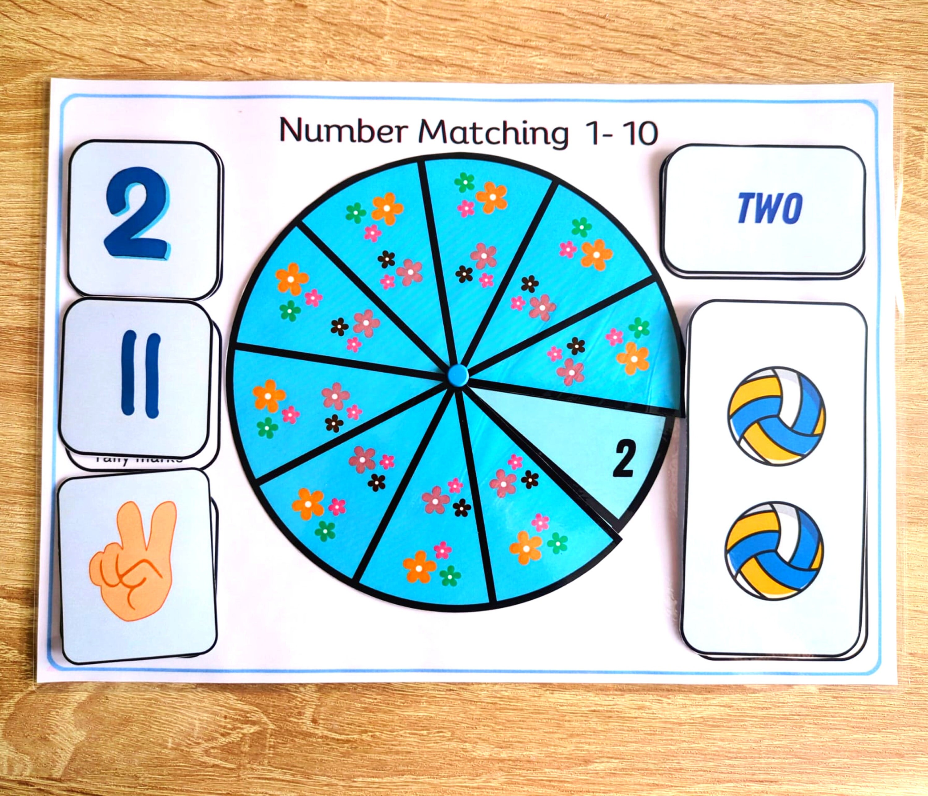 Montessori Numbers Matching Activity for Toddlers, Montessori Busy Book ...