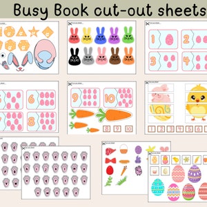 Easter Preschool Learning Binder, Printable Easter Busy Book, Child ...