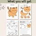 Cut and Paste Activity, Scissor Skills Exercises, Printable Scissor ...