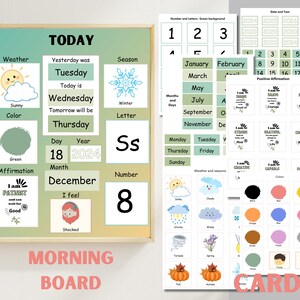 Morning Board Circle Time Homeschool, Preschool Circle Time Board ...