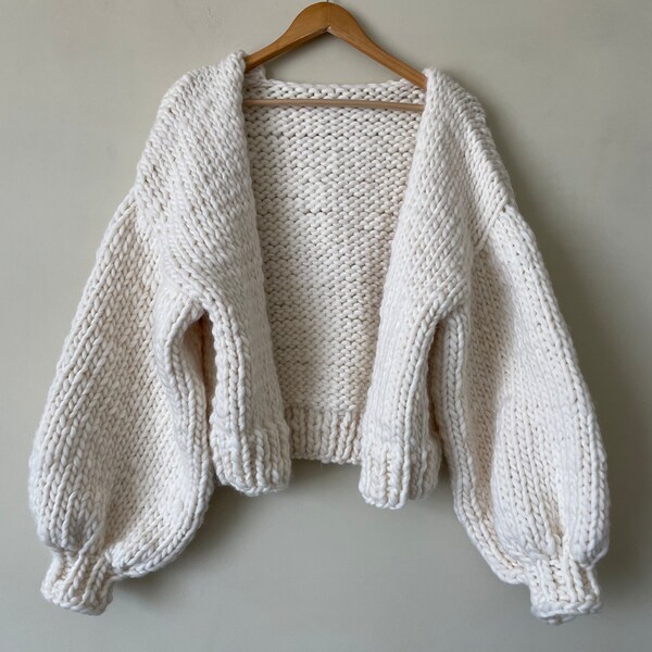 Chunky Cardigan - Etsy