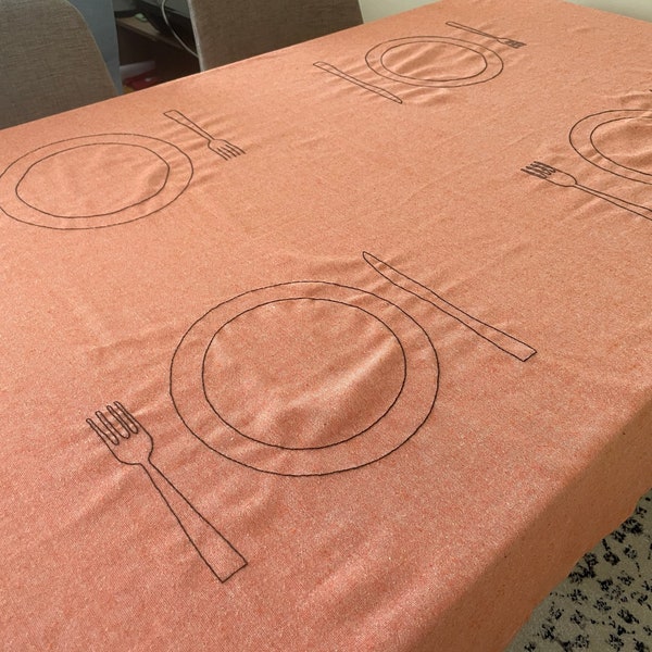 Embroidered Tablecloth - Etsy