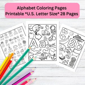 Alphabet Coloring Pages, Kids Coloring Pages, Coloring Book, Preschool ...