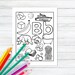 Alphabet Coloring Pages, Kids Coloring Pages, Coloring Book, Preschool ...